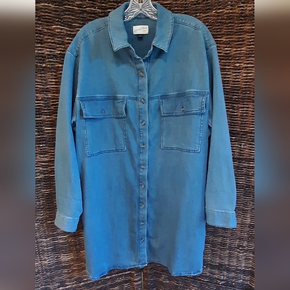 Universal Thread | Dresses | Universal Thread Denim Shirt Dress Long ...
